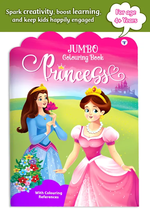 Buy Jumbo Princess Colouring Book for 4+ Years' Kids