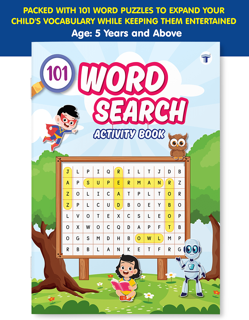 101 Word Search Activity Book | Activity Books for 5+ Years of Old Kids