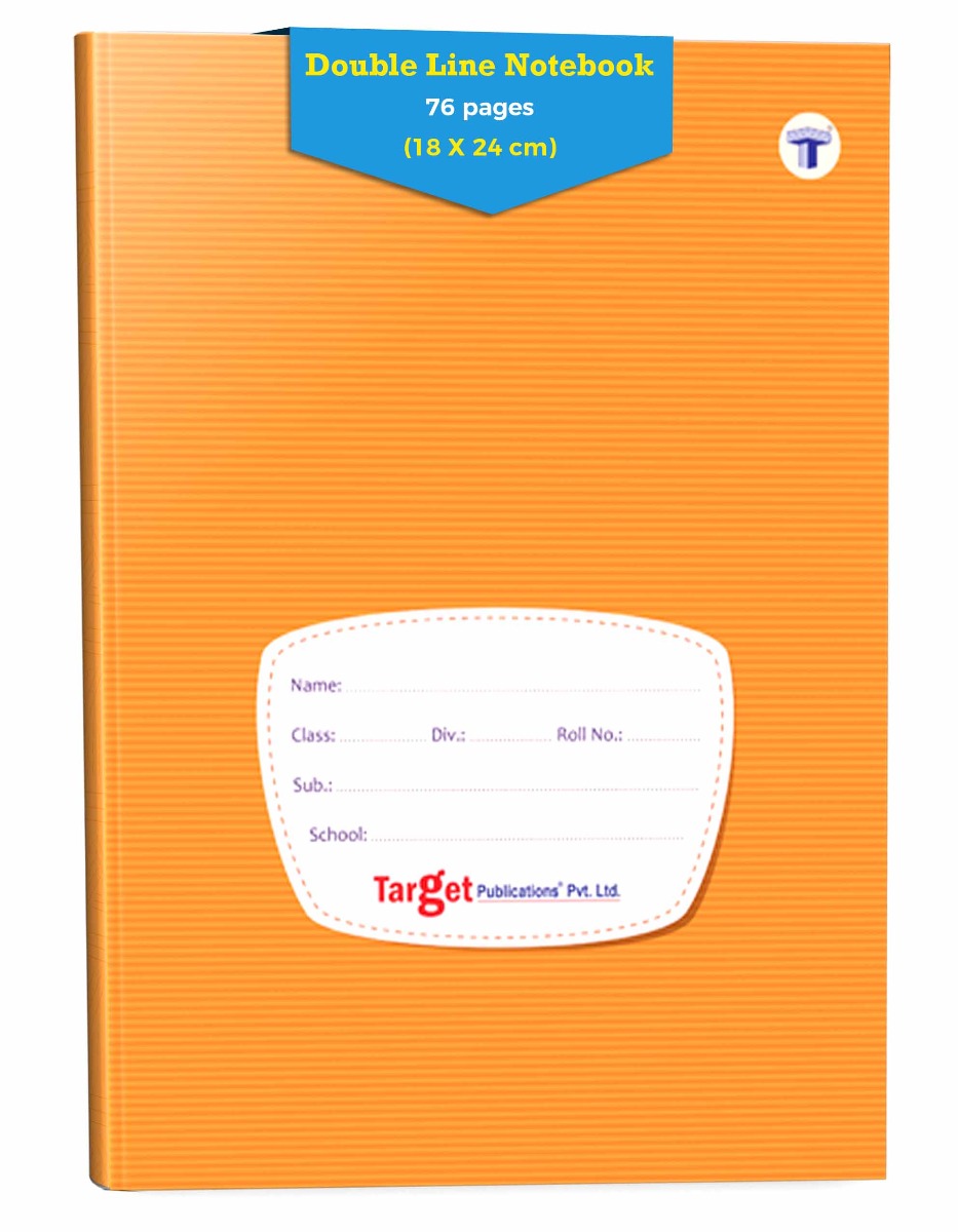 Buy Double Line Small Notebook (18cm x 24cm - 76 Ruled Pages) online
