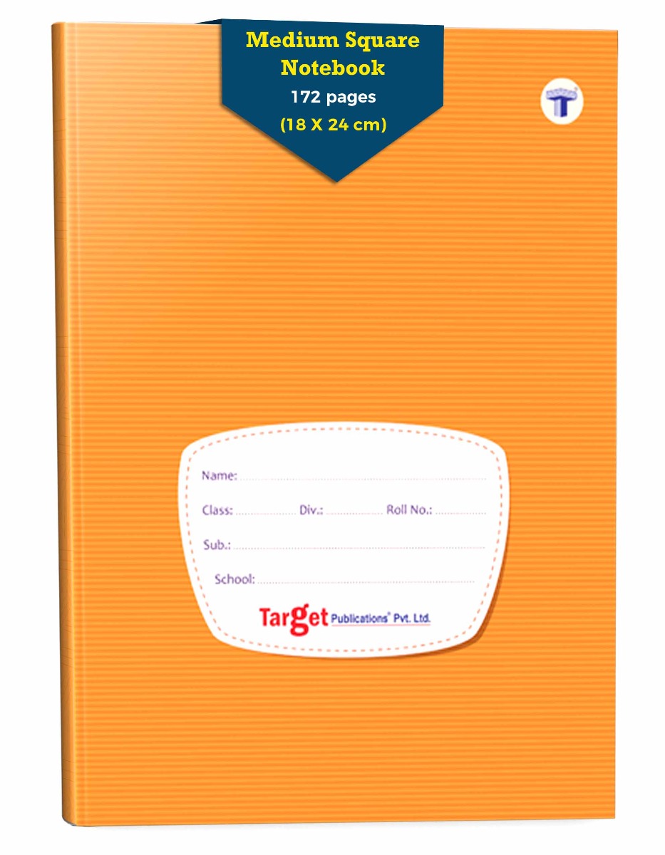 Buy Medium Square Line Notebook (18cm x 24cm - 172 Ruled Pages) online