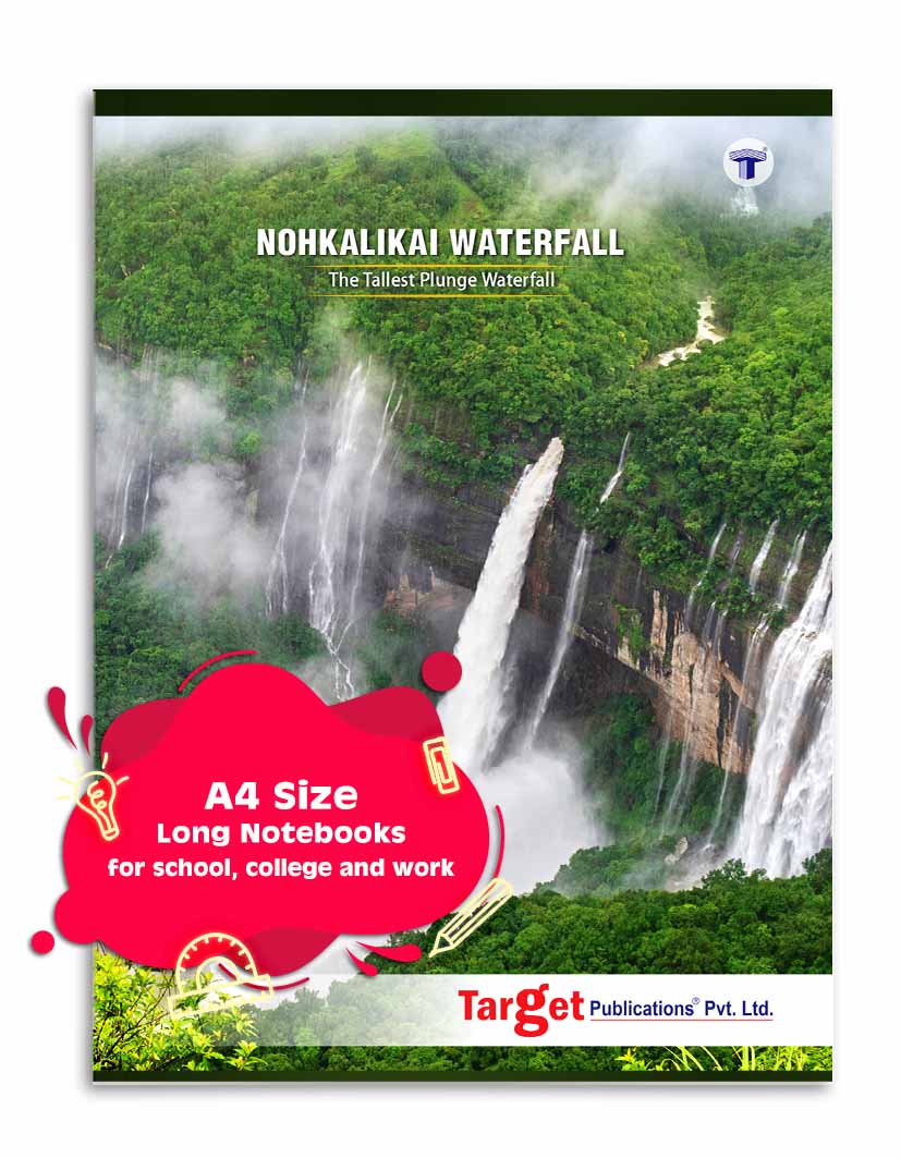 Single Line Long Notebook (Nohkalikai Waterfall) | Long Size Ruled ...
