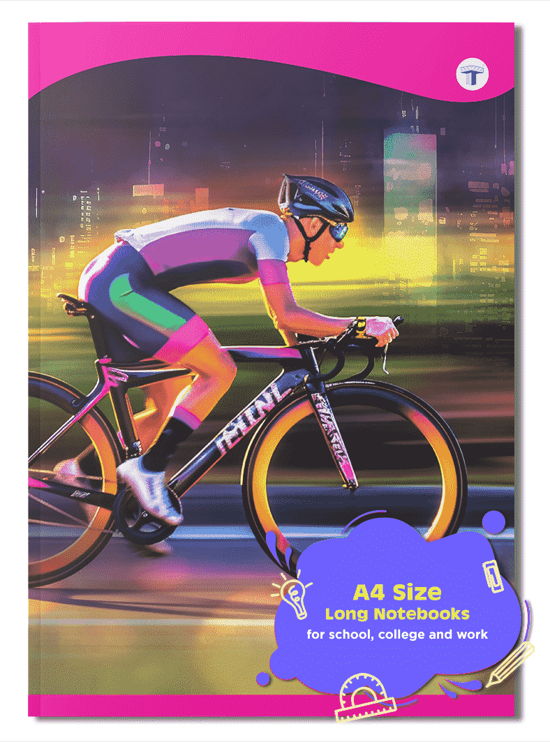 Single Line Long Notebook (Sports Series 1) | Best Long Size Ruled ...