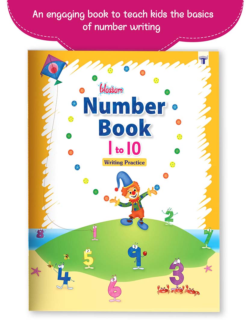 Blossom Number Writing Book (1-10) | Number Writing Book for 3-5 year olds