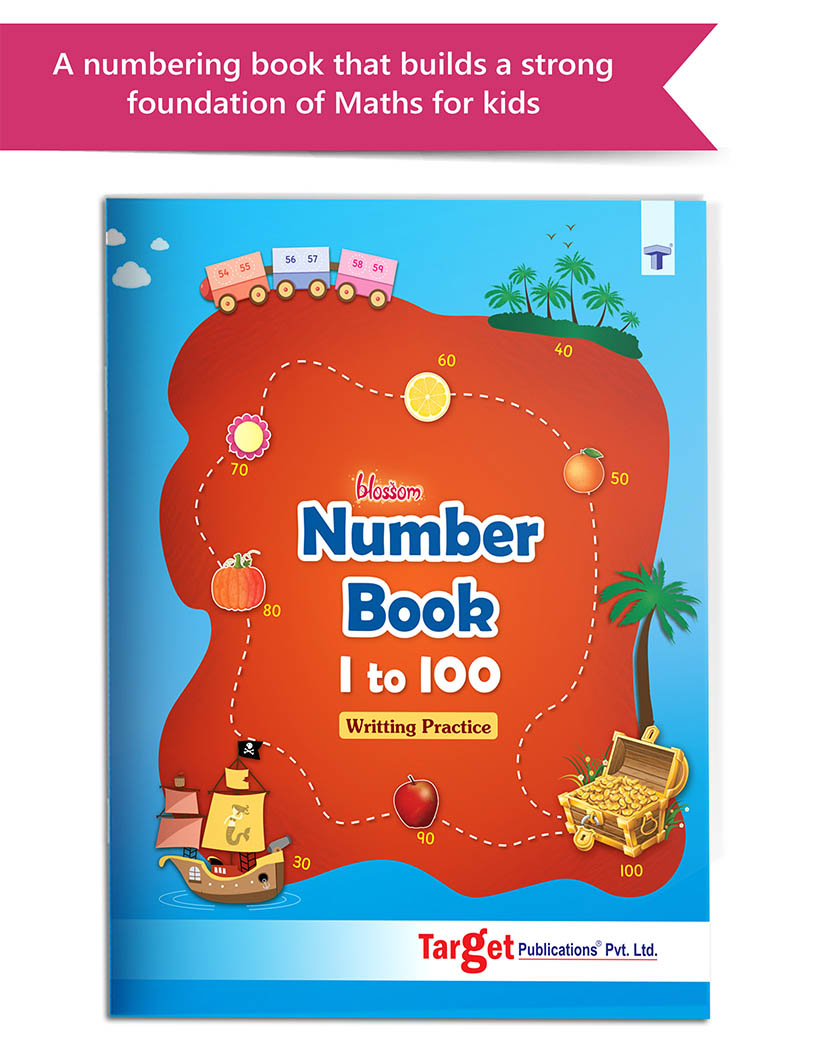 Blossom Number Writing Book (1-100) | Number Practice Book for 6-8 year ...