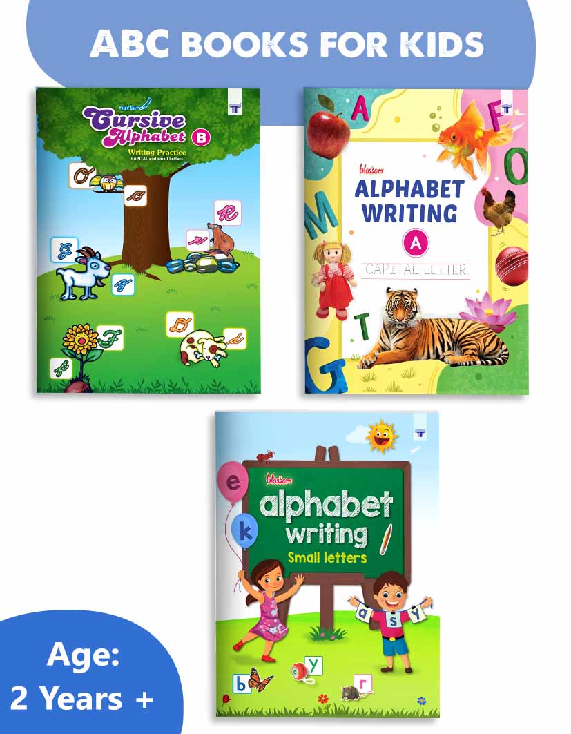 Buy English Alphabet Writing Books (Capital, Small & Cursive Letters) Combo