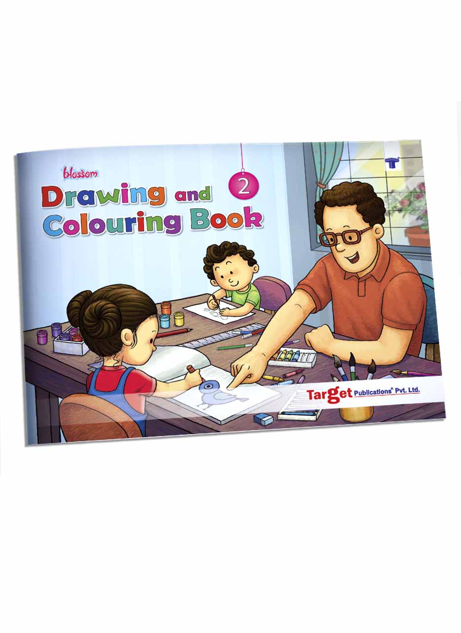 Blossom Drawing & Colouring Book (Level 2) | Colouring books for 6-8 ...