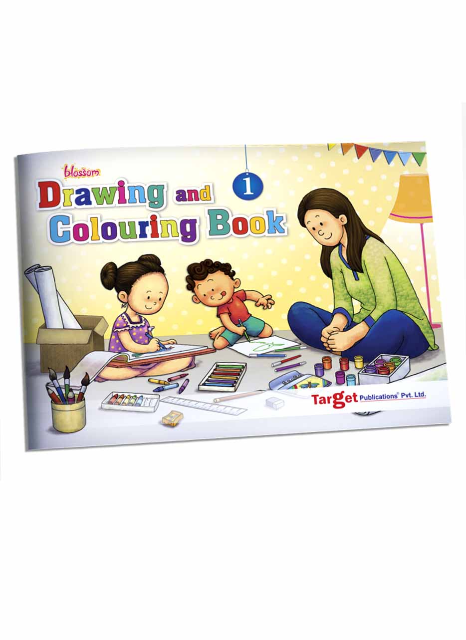 Blossom Drawing & Colouring Book (Level-1) | Colouring books for 5-7 ...