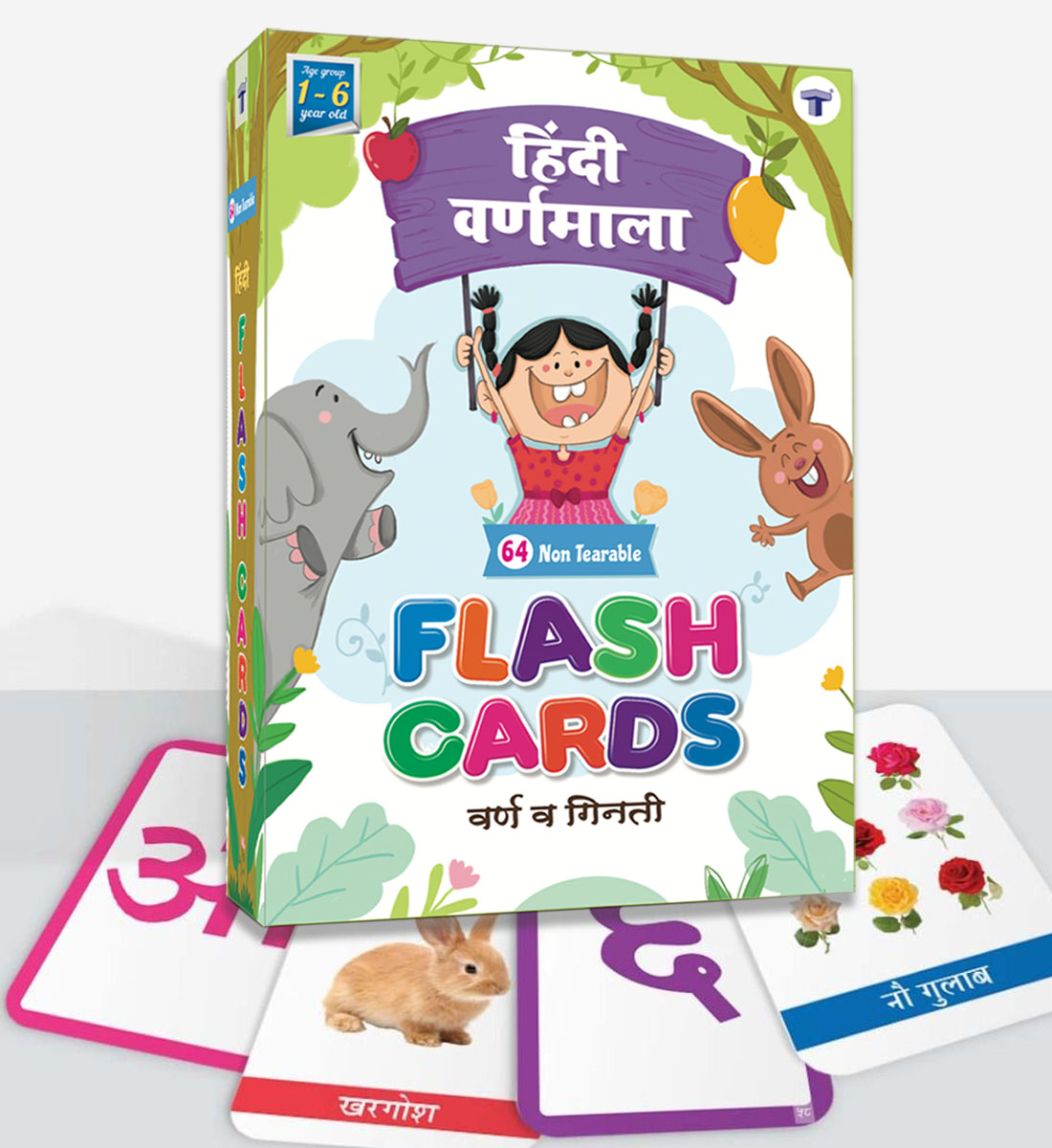 Hindi Varnamala Flash Cards | Hindi Alphabet Flashcards with Pictures