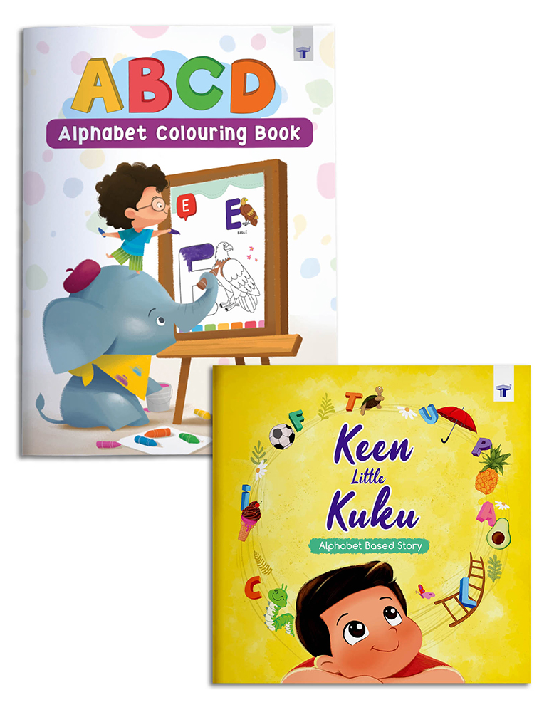 Buy ABCD Alphabet Colouring Book & Keen Little Kuku Book Combo at best ...