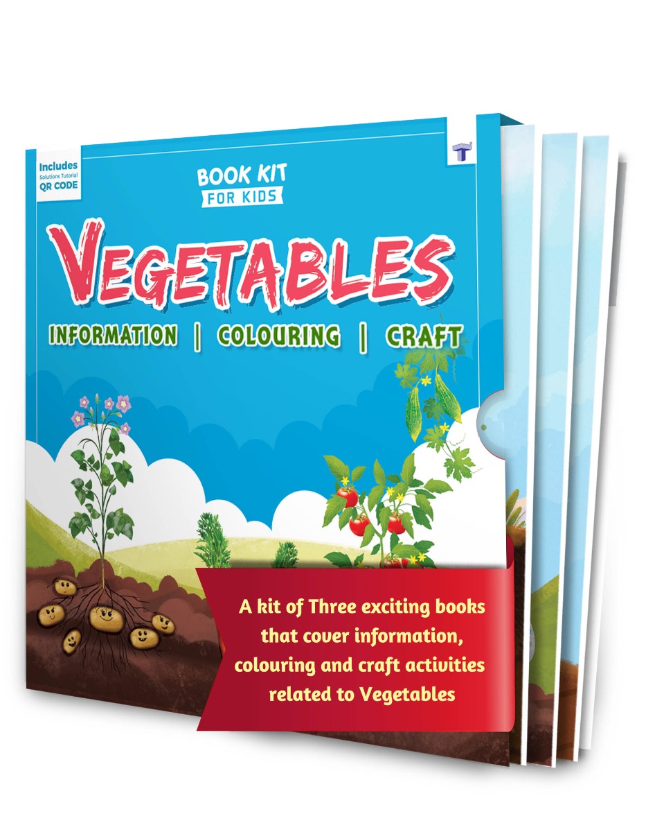 Buy Vegetable book kit (Colouring, Craft & Information Books) Online