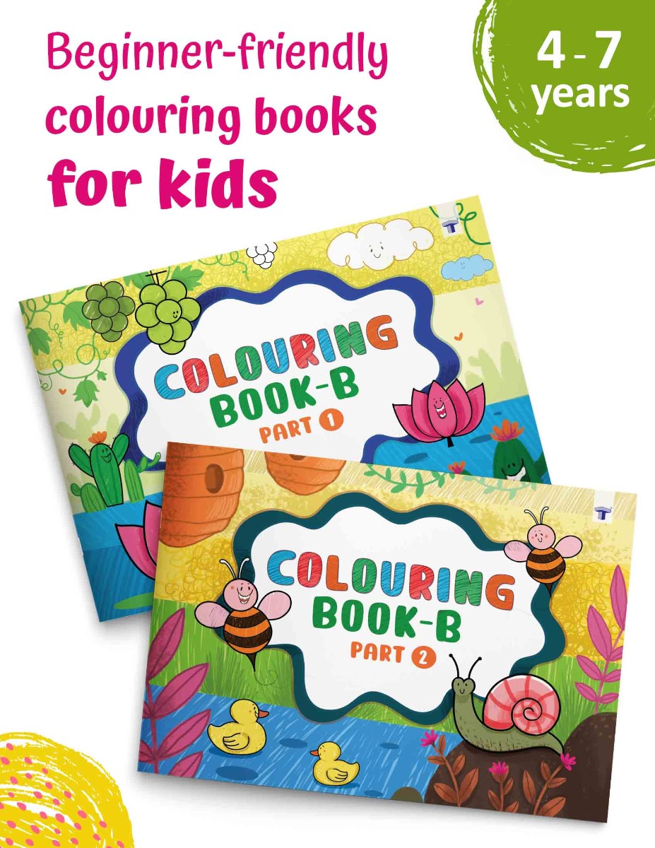 Blossom Colouring Book (B) - Part 1 & 2 | Colouring books for 4-7 year olds