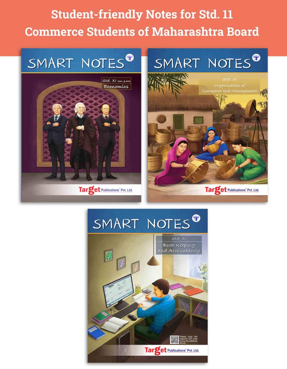Economics, OC & BK Smart Notes | 11th Commerce Books MH state board