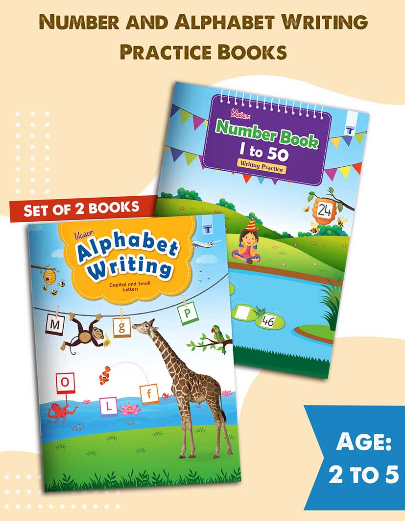 Buy Number Writing & Alphabet Writing Book (Set of 2) online for kids