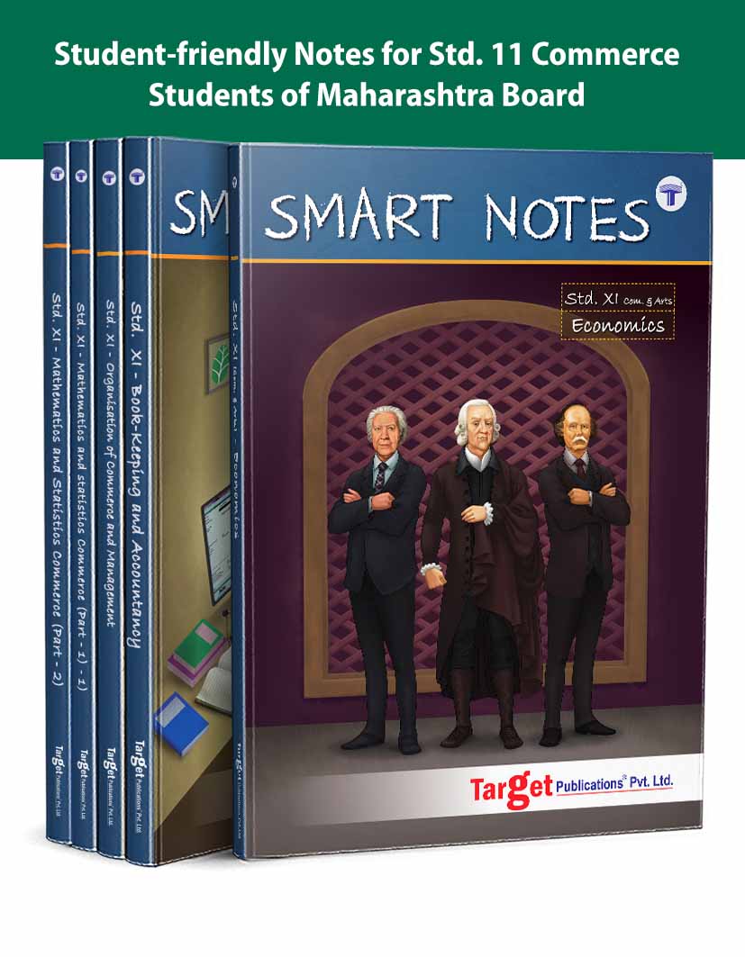 Economics, OC, BK, Maths 1 & 2 Smart Notes | 11th Commerce Books MH ...