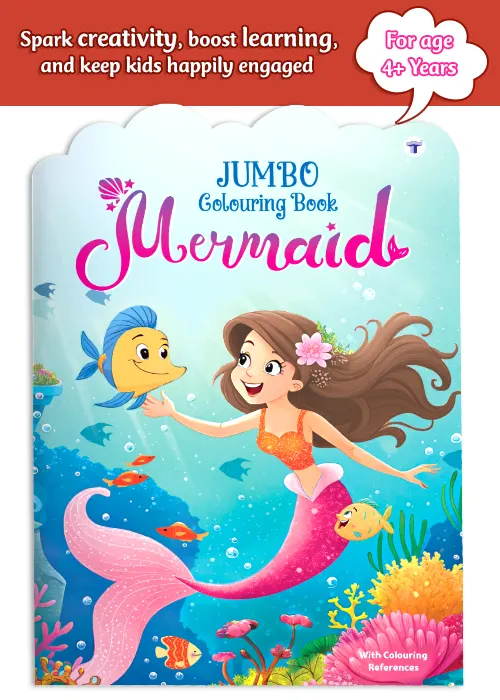 Buy Jumbo Mermaid Colouring Book for 4+ years' kids online