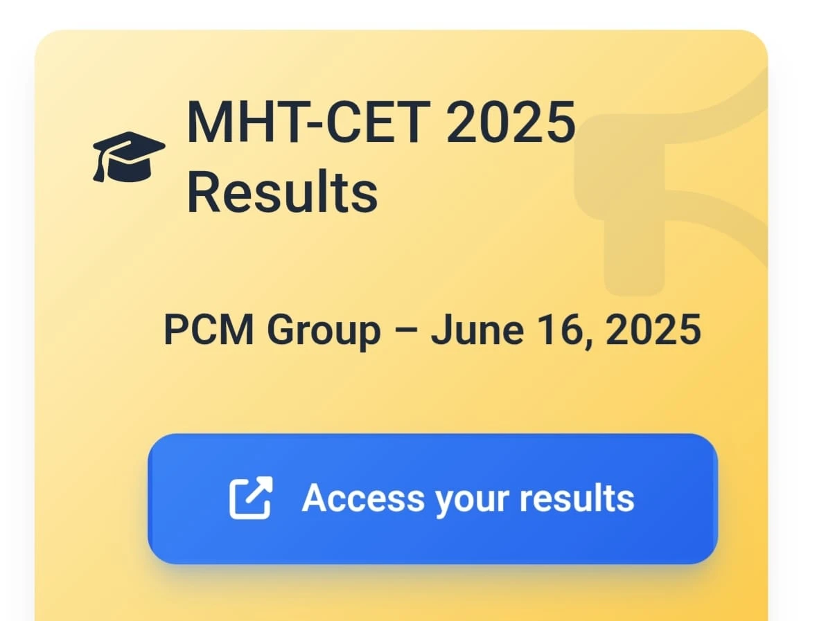 MHT CET PCM Results 2025 Out – Check Your Score & Next Steps