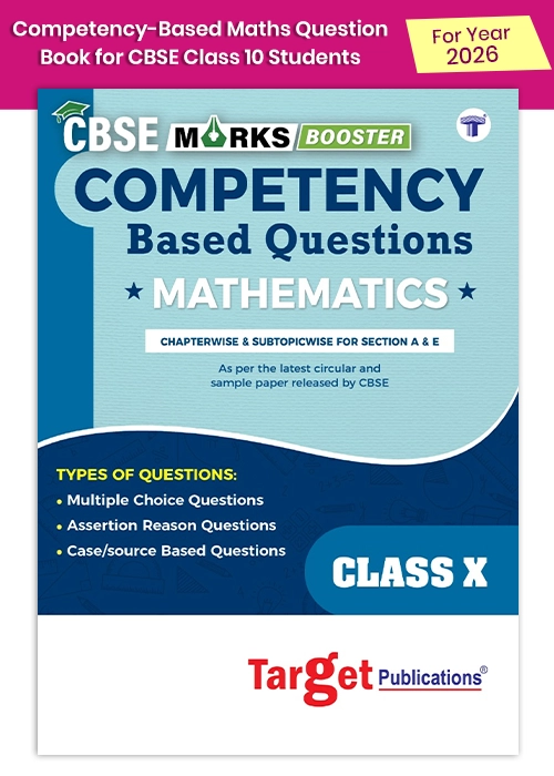 Maths Competency Based Questions Book | Class 10 Books | Target ...