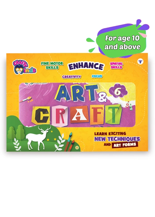 Crafty Minds Art and Craft 6 Book for English Medium