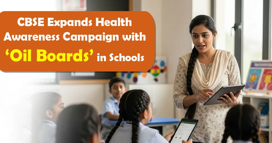 CBSE Introduces Oil Boards to Promote Healthy Eating in Schools